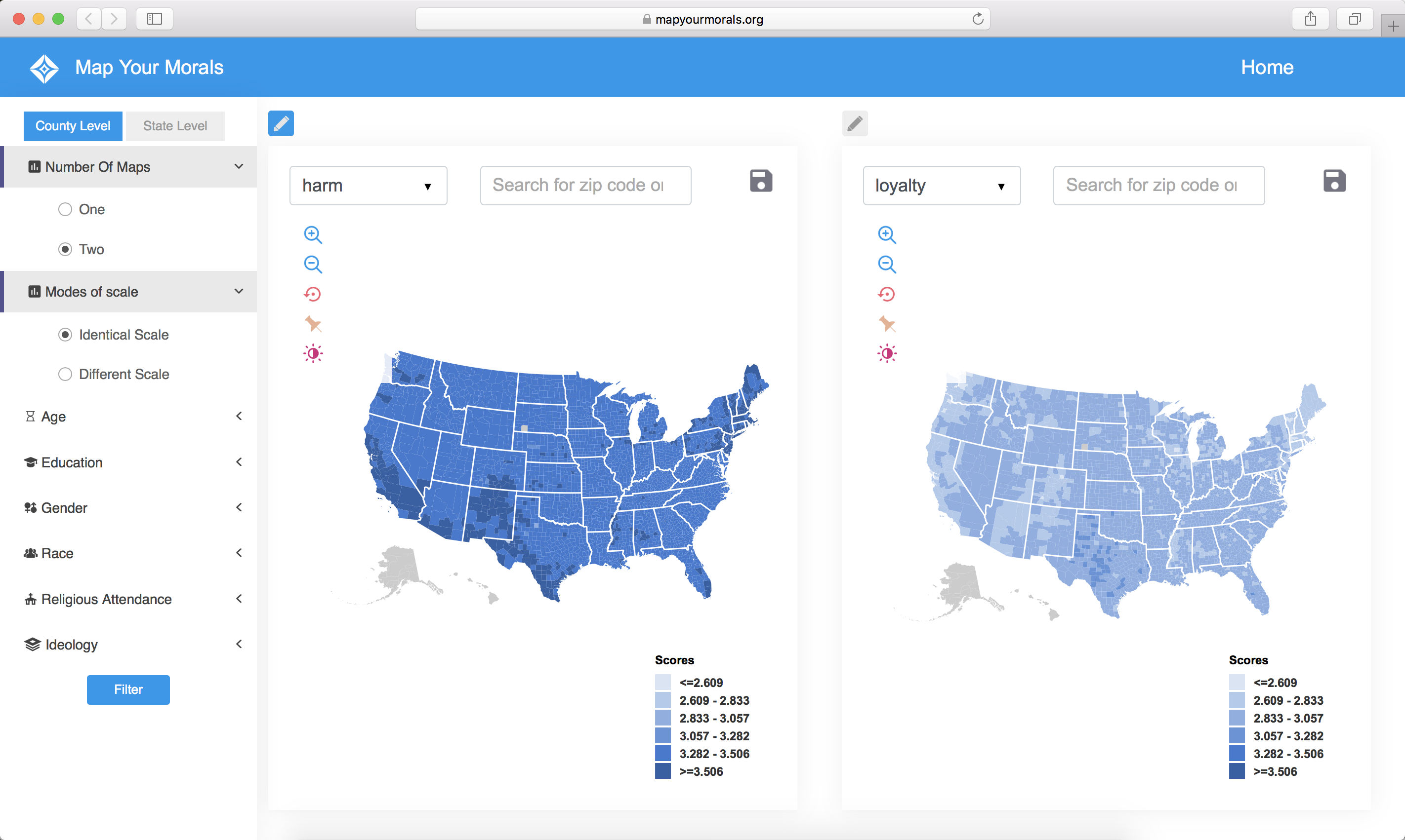 MapYourMorals :: USC CSSL